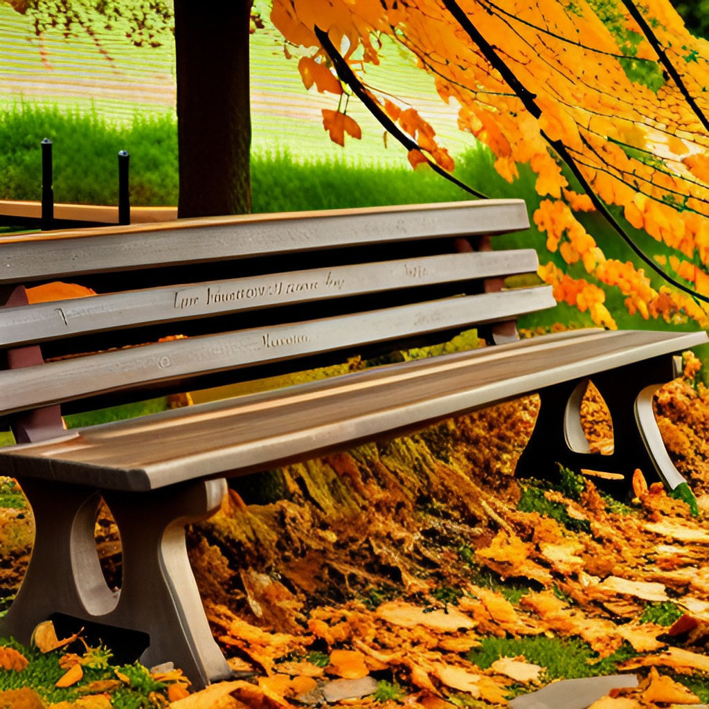 Memorial Bench Plaque: The Perfect Tribute with 4 Memorial Benches ...